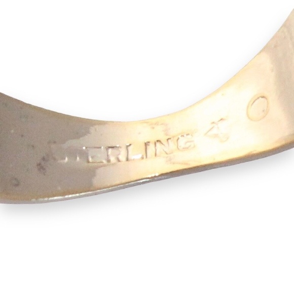 Jewelry | Vintage Vargas Rose Enamel Ring Size 6 Gold Vermeil Sterling ...